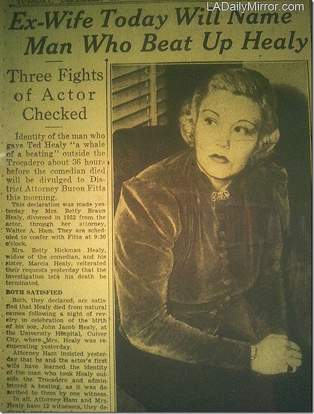 The Death of Ted Healy — Part 15