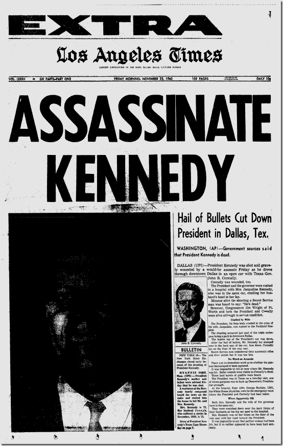 November 22, 1963: Remembering JFK, That Day in Dallas and Baby Boomer ...
