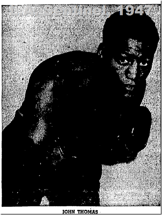 Black L.A. 1947: John Thomas Trains at Main Street Gym for Bout With ...