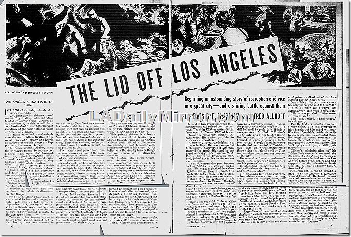 ‘The Lid Off Los Angeles’ – Liberty Magazine Examines Corruption in the ...