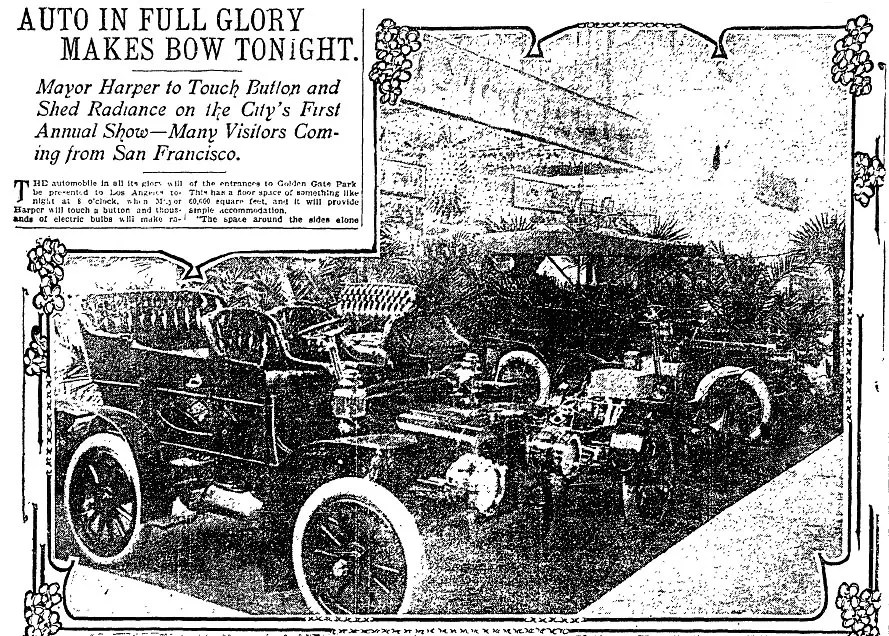 January 21, 1907: L.A. Hosts First Car Show on the West Coast
